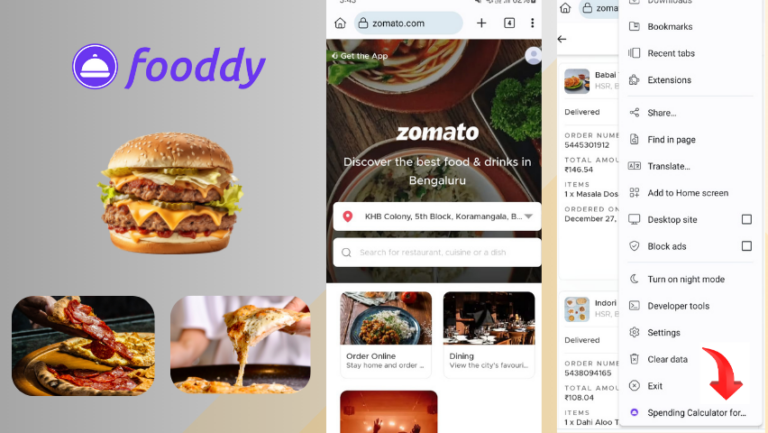 Zomato Mobile Spending Calculator | Track Your Food Budget